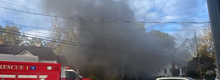 Cline Street Fire On Monday Afternoon – WKDK AM 1240 / 101.7 FM